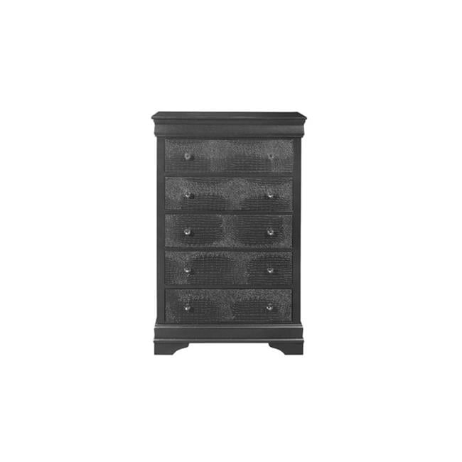 Pompei Metallic Grey Chest - 38 x 1 x 38 in. - Walmart.com