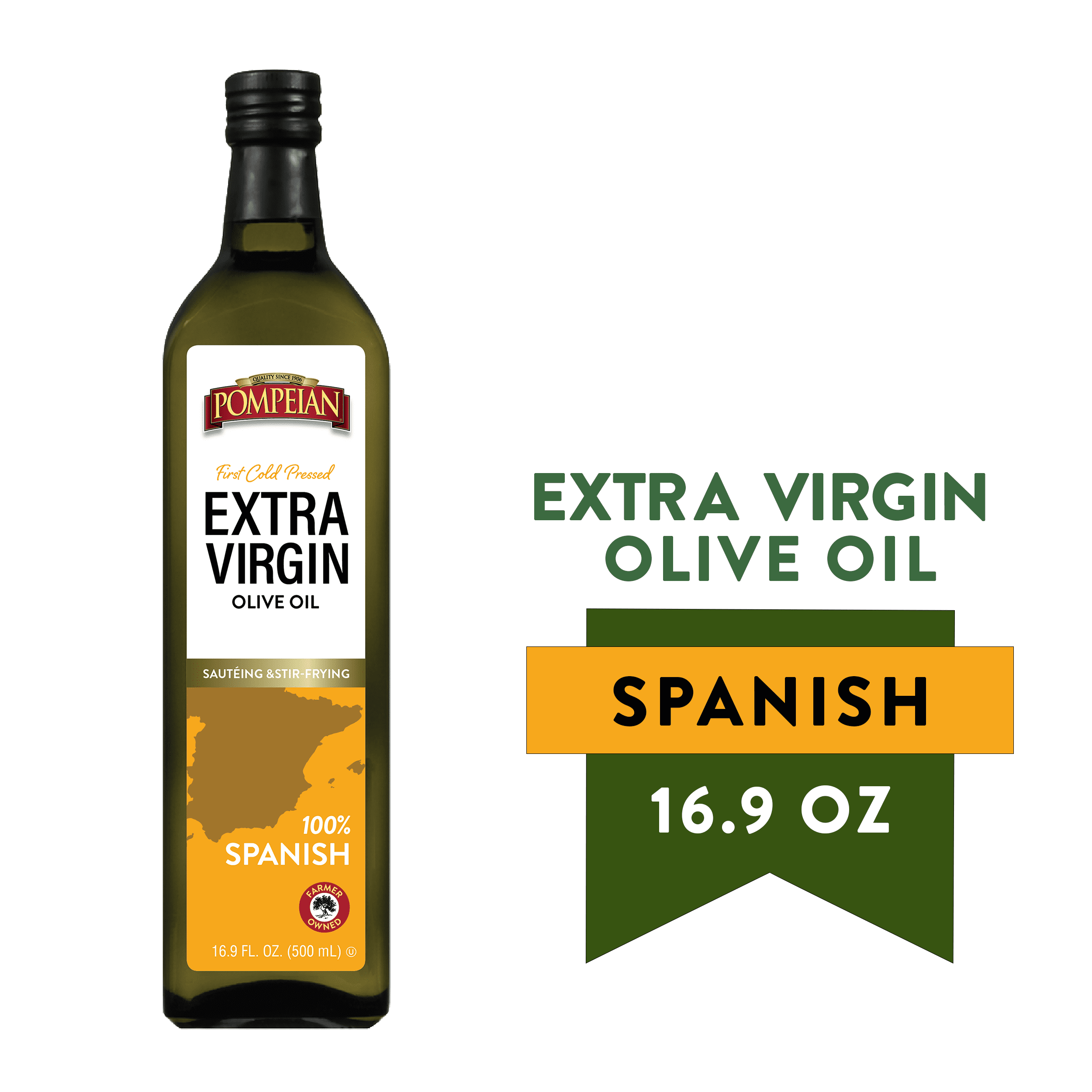 Pompeian 100% Spanish Extra Virgin Olive Oil - 16.9 oz - Walmart.com