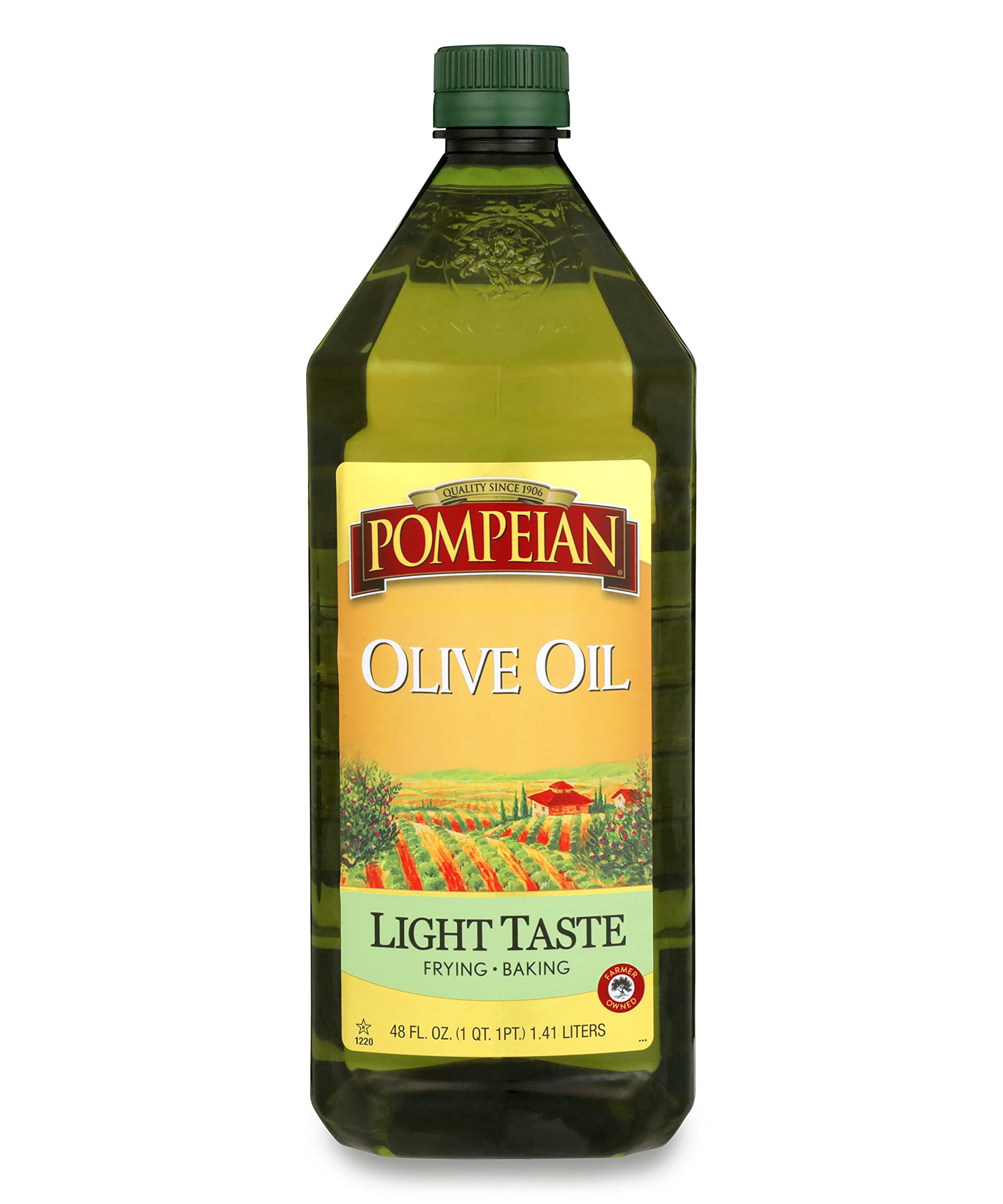 Pompeian Light Taste Olive OKA4 Oil, High Heat Cooking, Baking ...