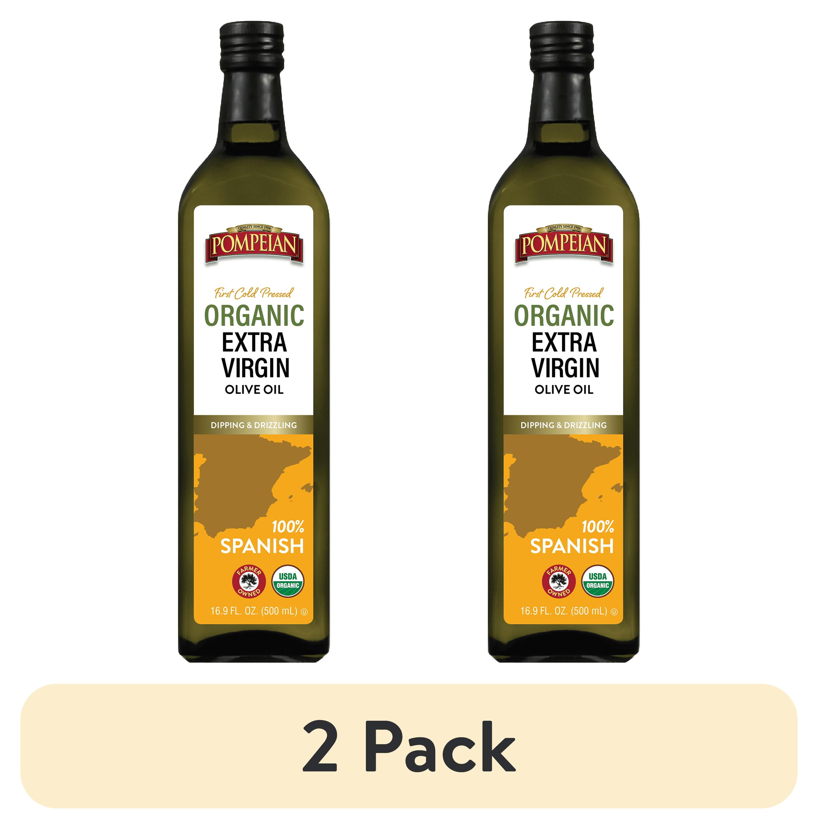 (2 pack) Pompeian Organic 100% Spanish Extra Virgin Olive Oil - 16.9 fl ...