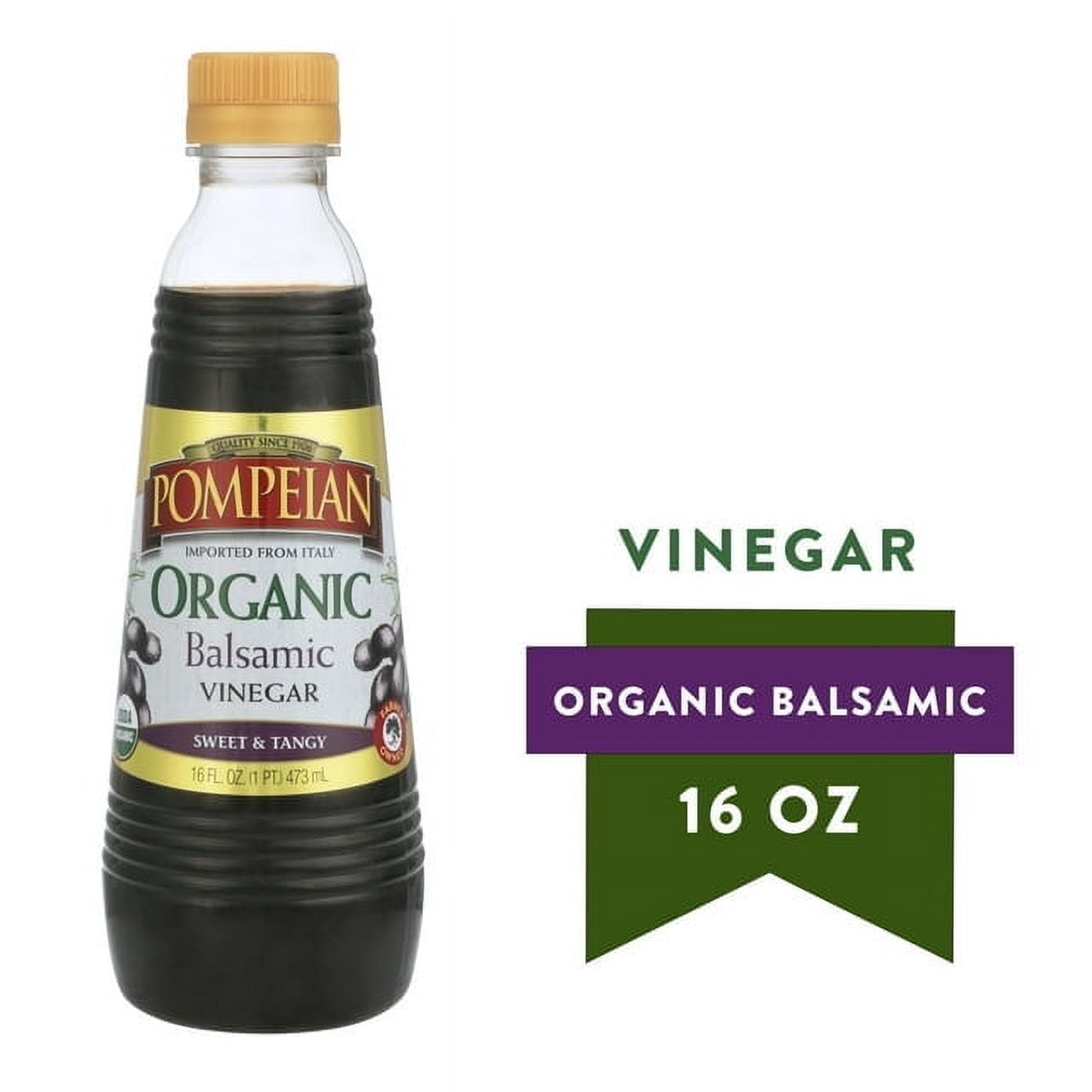 Pompeian Organic Balsamic Vinegar - 16 fl oz(2 Packs) - Walmart.com