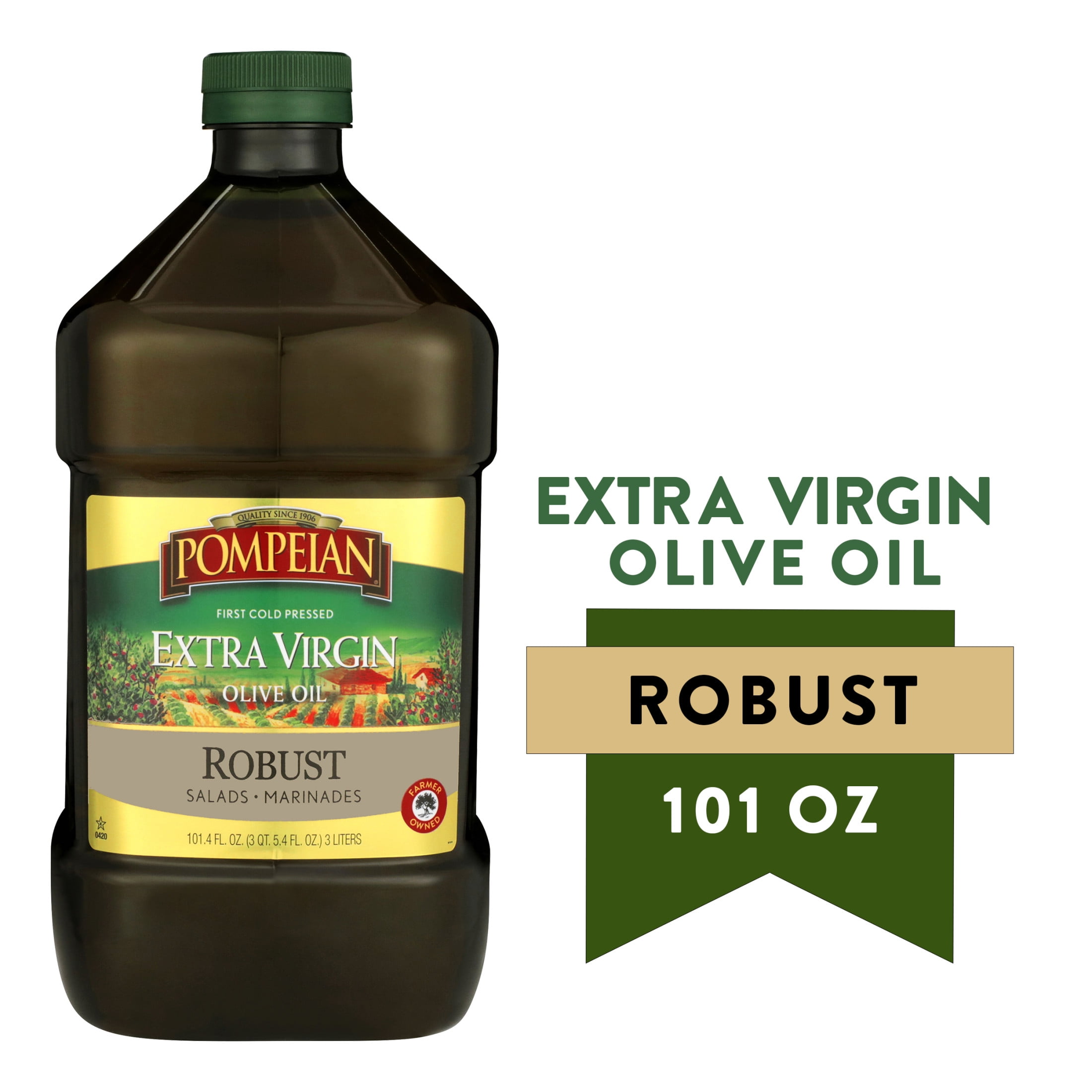 Pompeian Robust Extra Virgin Olive Oil - 101 fl oz - Walmart Business ...