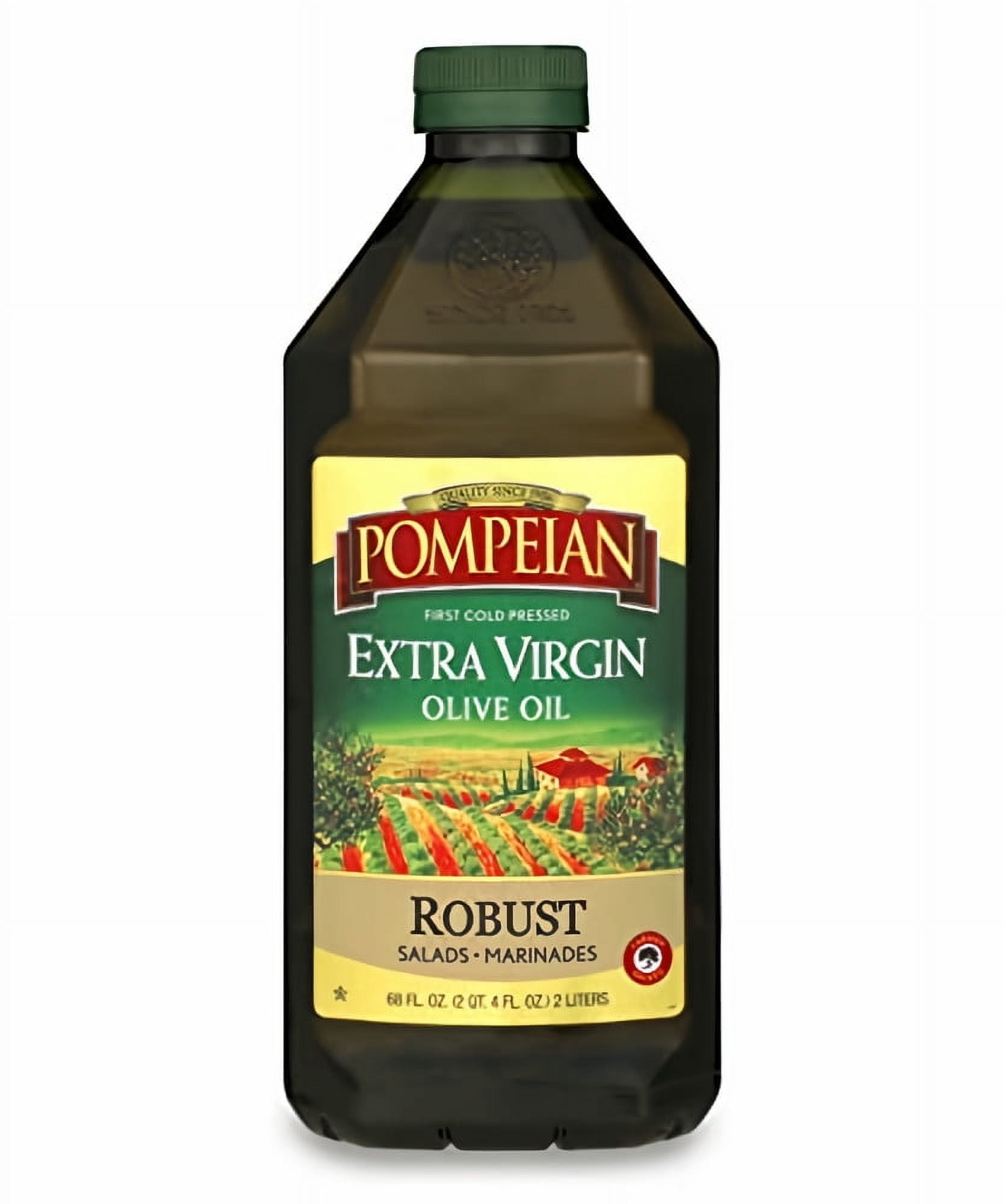 Pompeian Robust Extra Virgin Olive Oil 68 fl oz (Pack of 24) - Walmart.com
