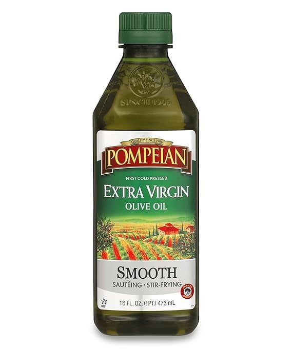 Pompeian Smooth Extra Virgin Olive Oil, First Cold Pressed, Mild and ...