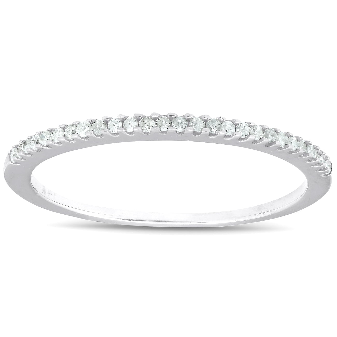 Pompeii 1/10CT Diamond Ring 14K White Gold (H/I,I1-I2) - Walmart.com
