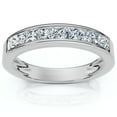 Pompeii 1/2Ct Princess Cut Diamond Wedding Ring 14k Gold Channel Set Lab Grown - Walmart.com