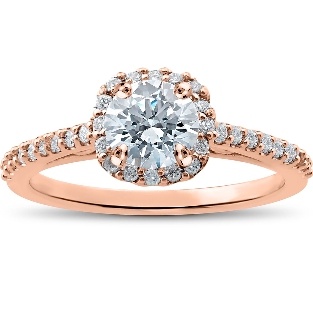 Pompeii 1/3ct Diamond Madison Cushion Halo Engagement Ring Setting ...