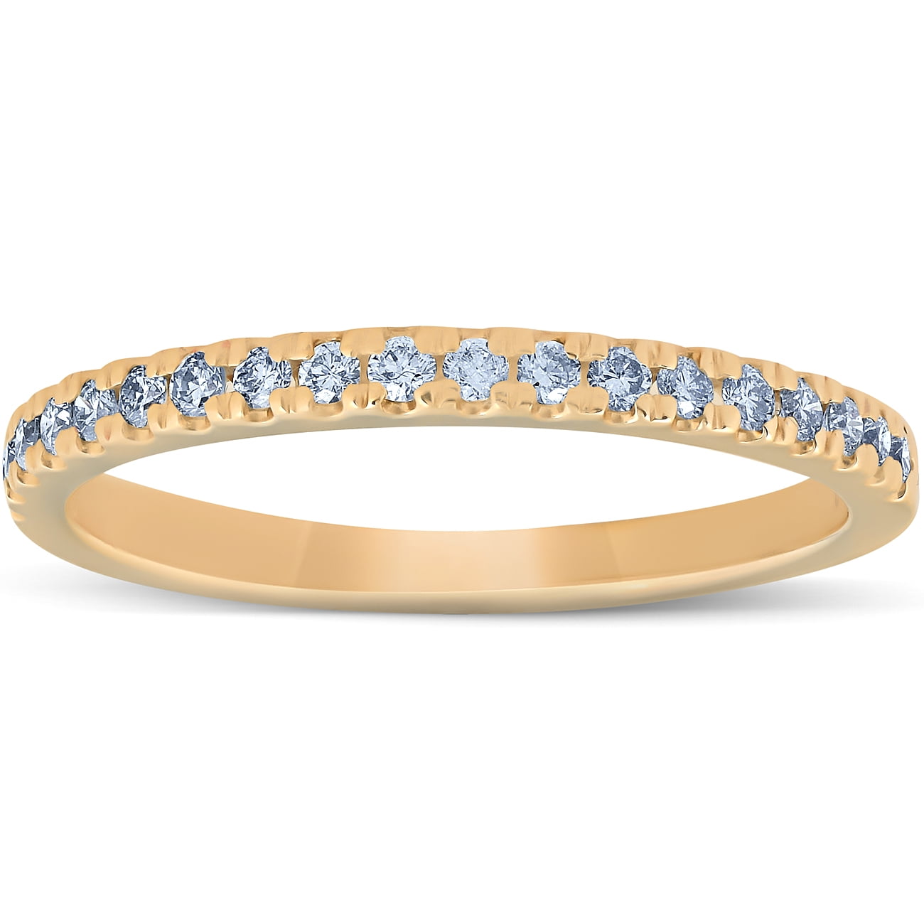 Pompeii 1/4 Ct Diamond Wedding Ring 14k Yellow Gold (G/H,I1-I2 ...