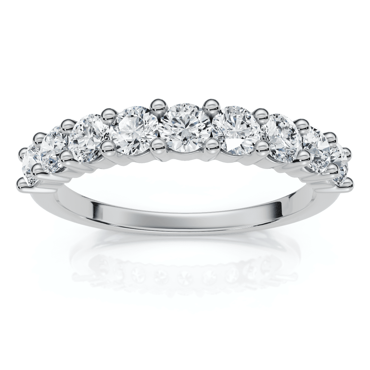 Pompeii 1Ct TW Diamond Common Prong Stackable Wedding Ring 14k Gold ...