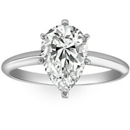 Pompeii 1 1/3 Ct Oval Diamond Vintage Halo Engagement Ring 14k White Gold Lab Grown - Walmart.com