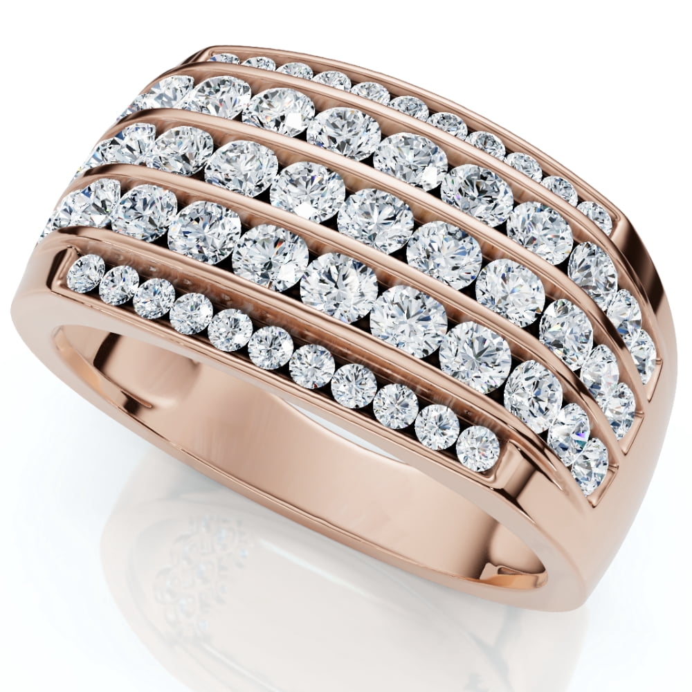 Pompeii 2Ct Men's Diamond Ring in 14k Gold Lab Grown (F/G,VS2-SI1 ...