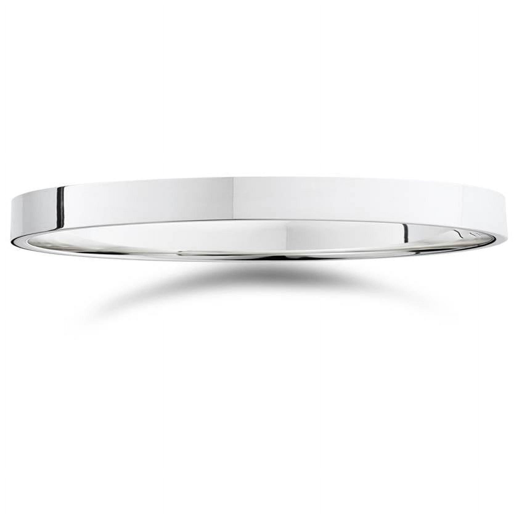 Pompeii 2mm Flat 14K White Gold Stacker Wedding Guard Ring Band ...