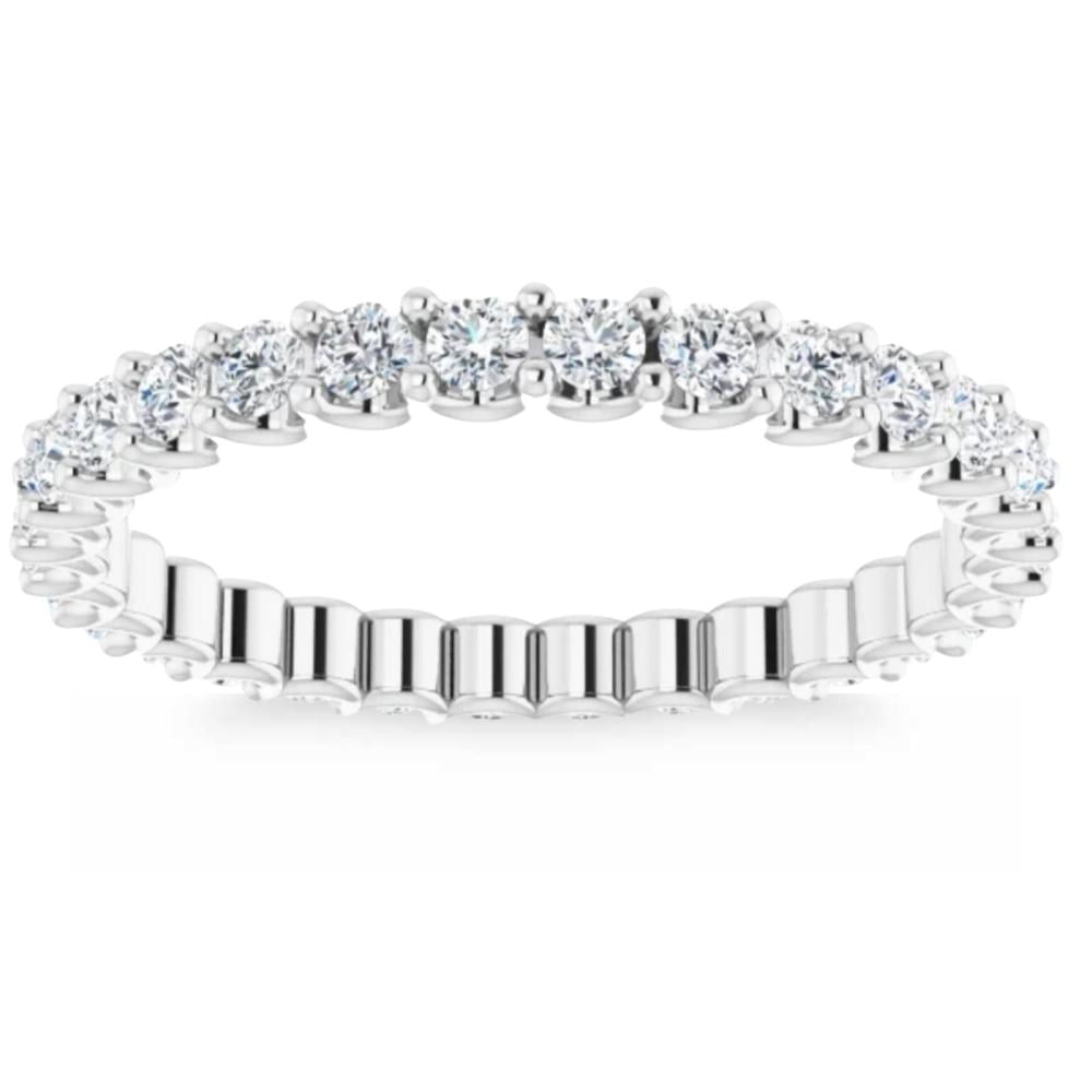 Pompeii3 Diamond Eternity Ring, 3/4Ct, 14k White Gold, U Prong Setting ...