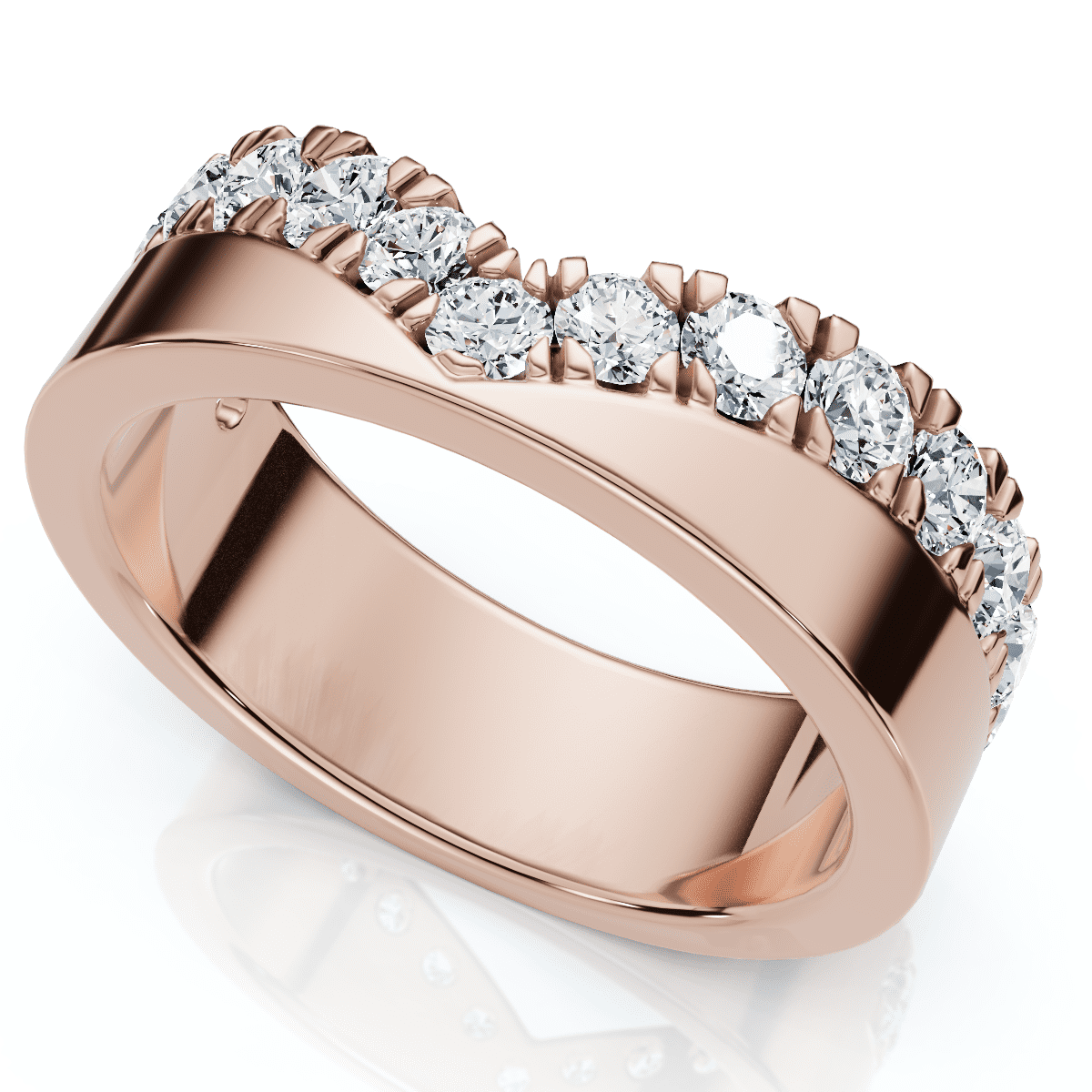 Pompeii 3/4Ct Diamond Kai Wedding Stackable Guard Ring 14k Gold or Platinum Lab Grown - Walmart.com