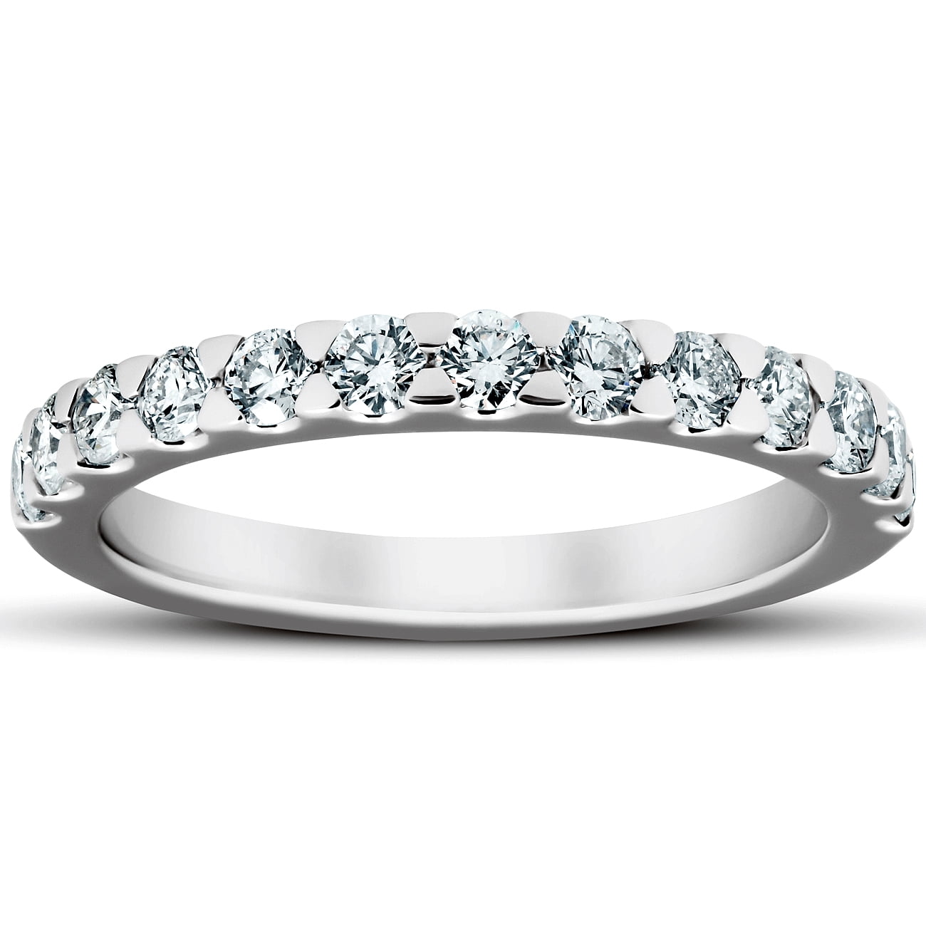 Pompeii 3/4Ct Diamond Wedding Womens Ring Anniversary Stackable Band ...