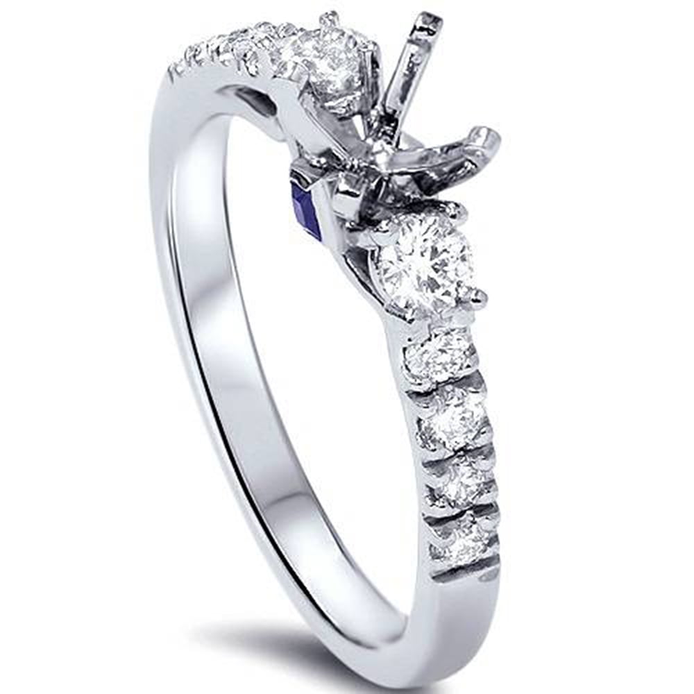 Pompeii 3/8ct Diamond Engagement Ring Setting 950 Platinum (G/H,SI1-SI2 ...