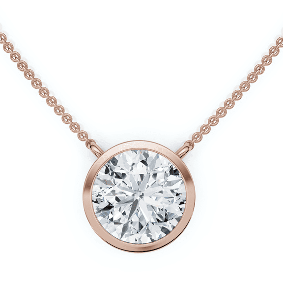 Lab Grown Diamond Pendant Necklace | IGI Certified 1.5 Carat 6 Prong ...