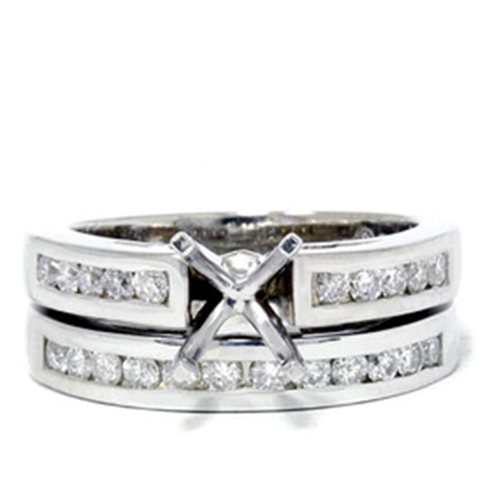 Pompeii 5/8ct Diamond Ring Setting Mounting 14K Gold (G/H,I1) - Walmart.com