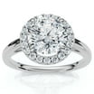 Pompeii 1 1/3 Ct Oval Diamond Vintage Halo Engagement Ring 14k White Gold Lab Grown - Walmart.com
