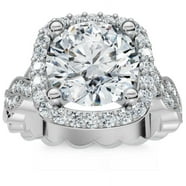 Pompeii3 5Ct Diamond Carat Marquise & Pear Three Stone Engagement Ring, 14k Gold Lab Grown ...