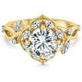 Pompeii Certified 2.50 - 6.40Ct Diamond Vine Engagement Ring 14k Gold Lab Grown - Walmart.com