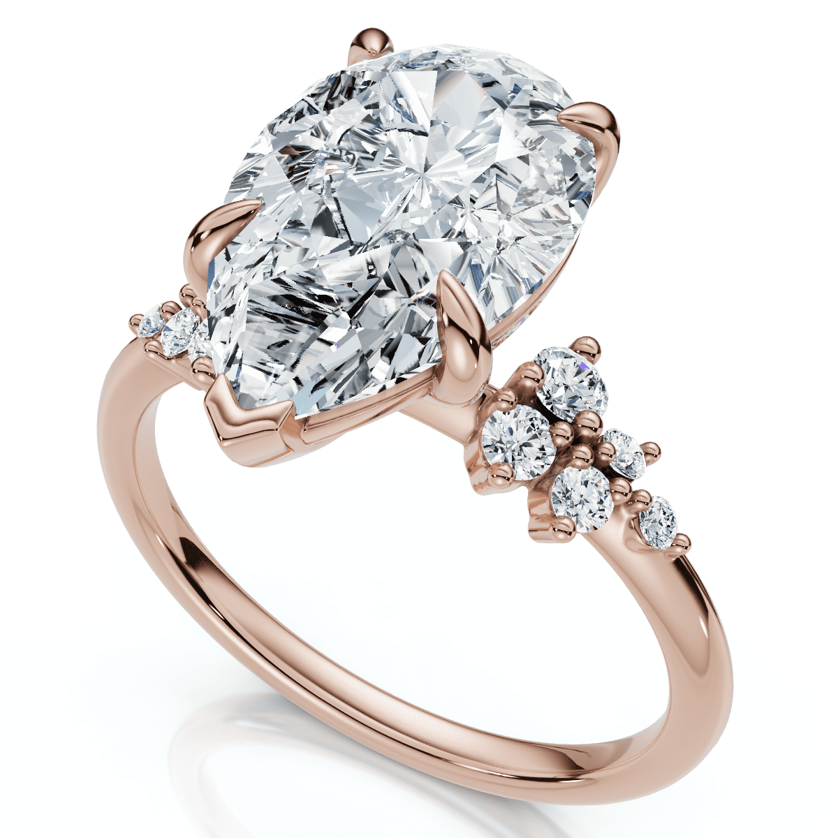 Pompeii Certified 3 1/3Ct Pear Diamond Engagement Ring 14k Gold or Platinum Lab Grown - Walmart.com