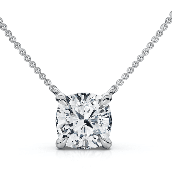 Pompeii 3/4Ct Solitaire Diamond Pendant 14k Gold Women's Necklace Lab ...