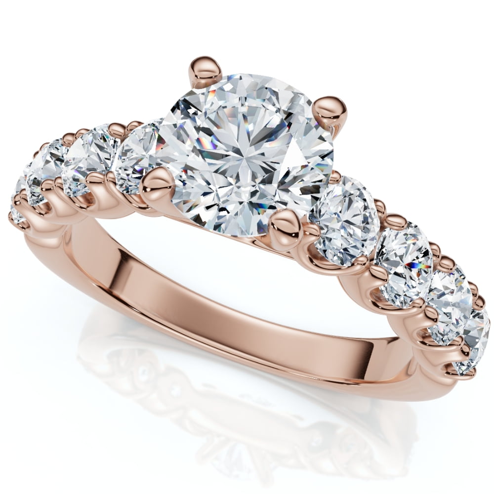 Pompeii Certified 3Ct Diamond Engagement Ring 14k Gold Lab Grown (G/H,VS1-VS2) - Walmart.com