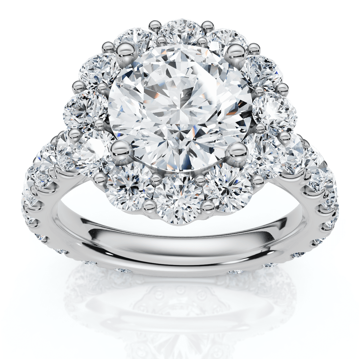Pompeii Certified 4 1/4Ct Diane Diamond Engagement Ring 14k Gold or Platinum Lab Grown - Walmart.com