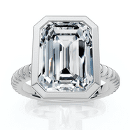 Pompeii3 3Ct Princess Cut Diamond Solitaire Engagement Ring 14k Gold Lab Grown Square Shaped ...