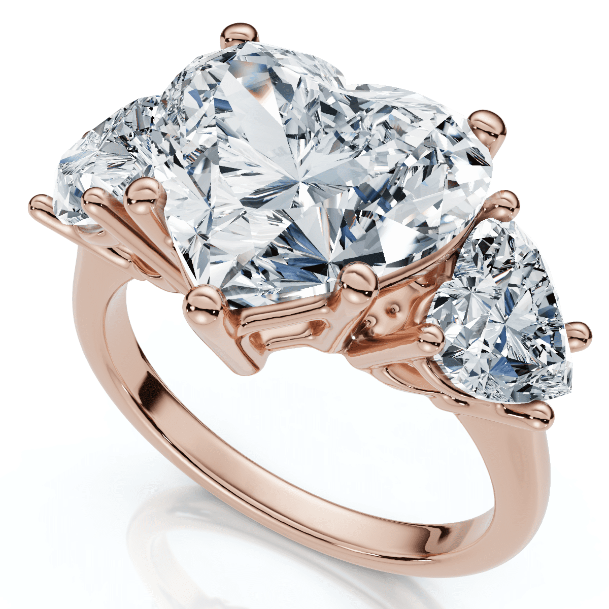 Pompeii Certified 5Ct Heart Shape Diamond Engagement Ring 14k Gold or ...