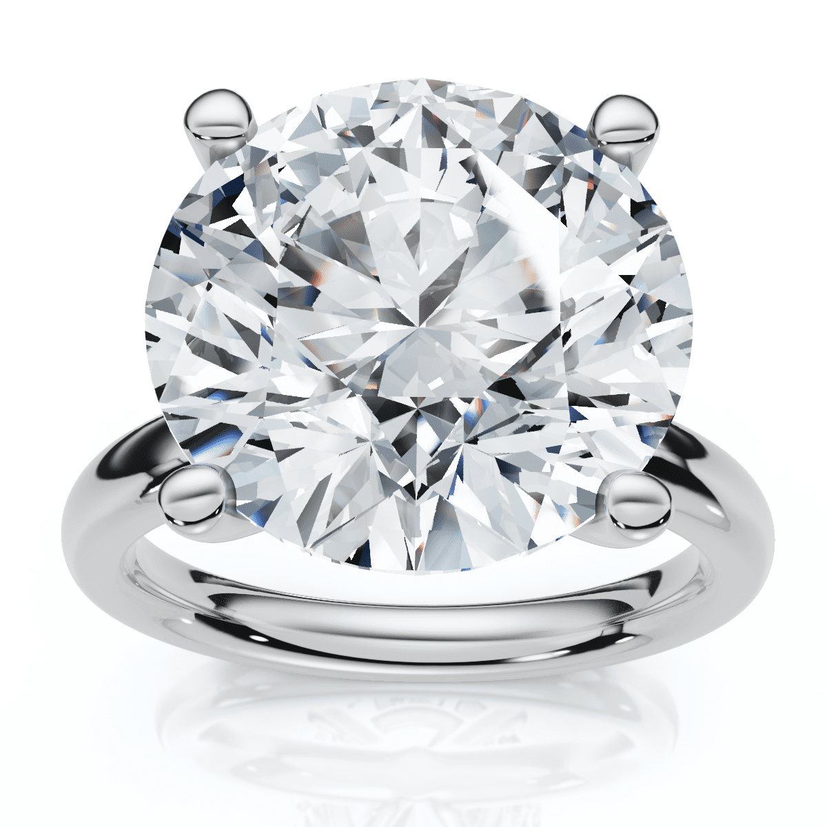 Pompeii Certified 9Ct Aurora Solitaire Diamond Engagement Ring 14k Gold ...