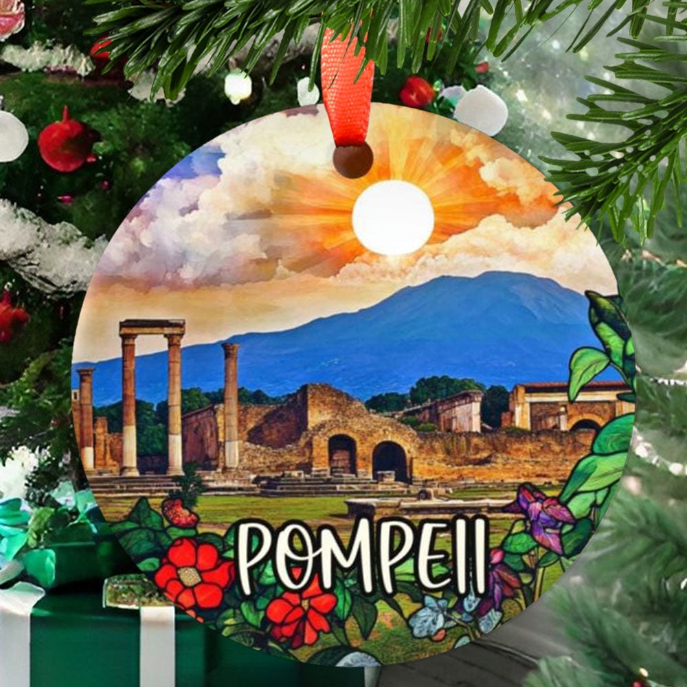 Pompeii Christmas Ornament, Ceramic/Acrylic - Pompeii Pacific Islands ...