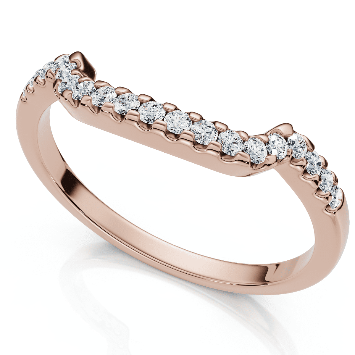Pompeii Diamond Insert Wedding Guard Band 14k Gold or Palatinum Lab ...