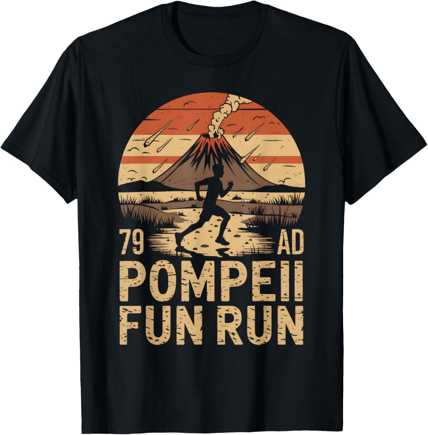 Pompeii Fun Run Geography Volcanologist Volcanology T-Shirt - Walmart.com