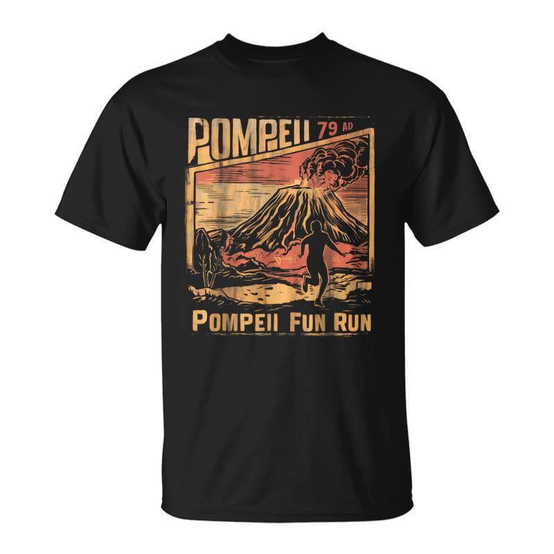 Pompeii Fun Run Geography Volcanologist Volcanology TShirt - Walmart.com