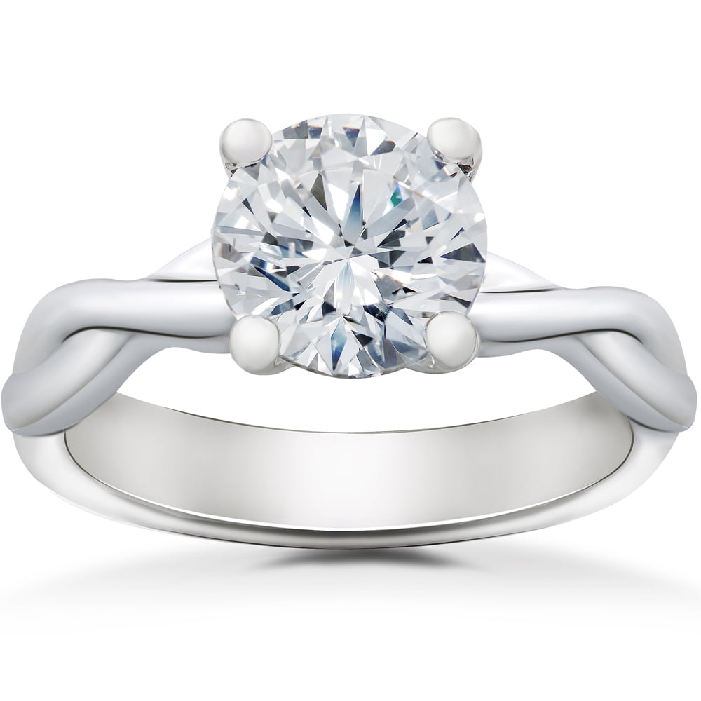 Pompeii Grace Twisted Vine Engagement Ring Solitaire Setting ...