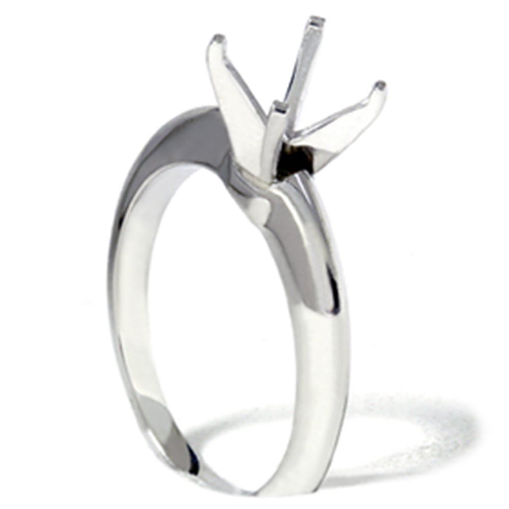 Pompeii Knife Edge Solitaire Engagement Ring Setting Mount 14K ...