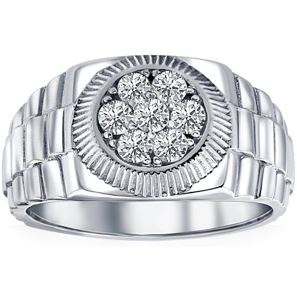 Pompeii Men's 3/4 Ct T.W. Diamond Ring 14k White Gold Lab Grown (GH,VS ...