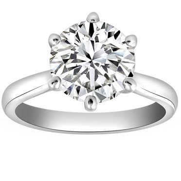Pompeii 1 5/8 Ct Oval Diamond Engagement Halo Ring & Matching Band 14k White Gold - Walmart.com
