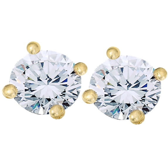 Moissanite Stud Earrings Screw Back