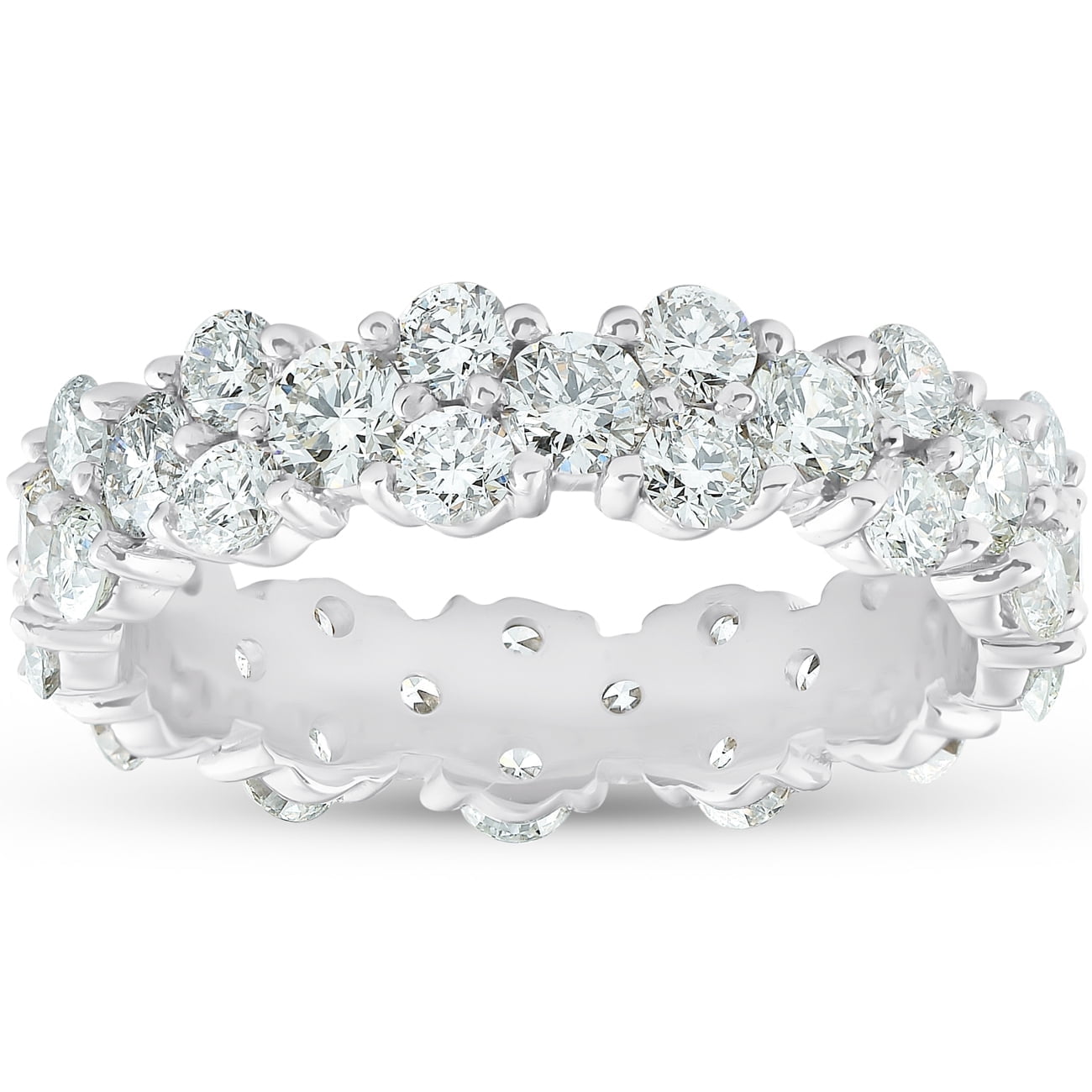 Pompeii3 2 3/4Ct Diamond Eternity Ring Women's Wedding Anniversary Band ...