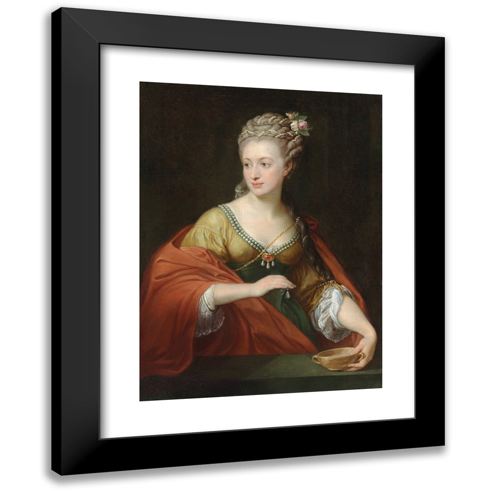 Pompeo Batoni 19x24 Black Modern Framed Museum Art Print Titled ...