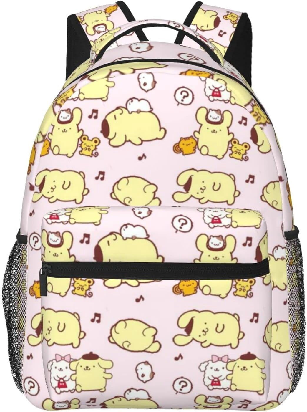 ‌Pompom Purin Collage Casual Backpack Cartoon Anime Characters Large ...