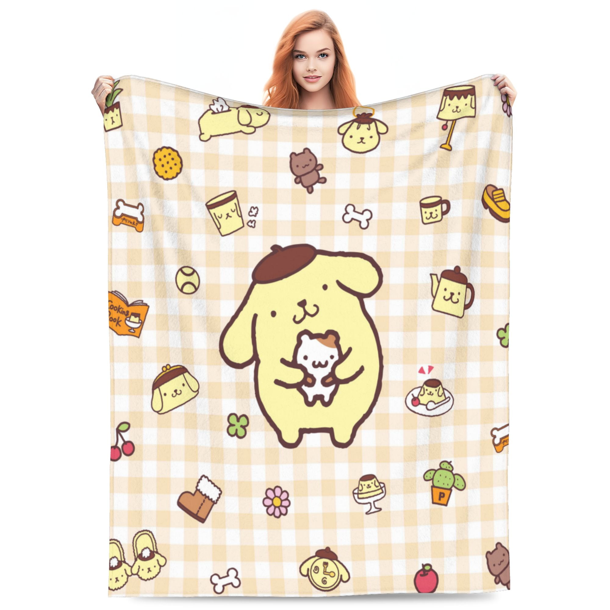 Pompompurin 3D Printing Blanket, Lightweight Throw Blankets Flannel ...