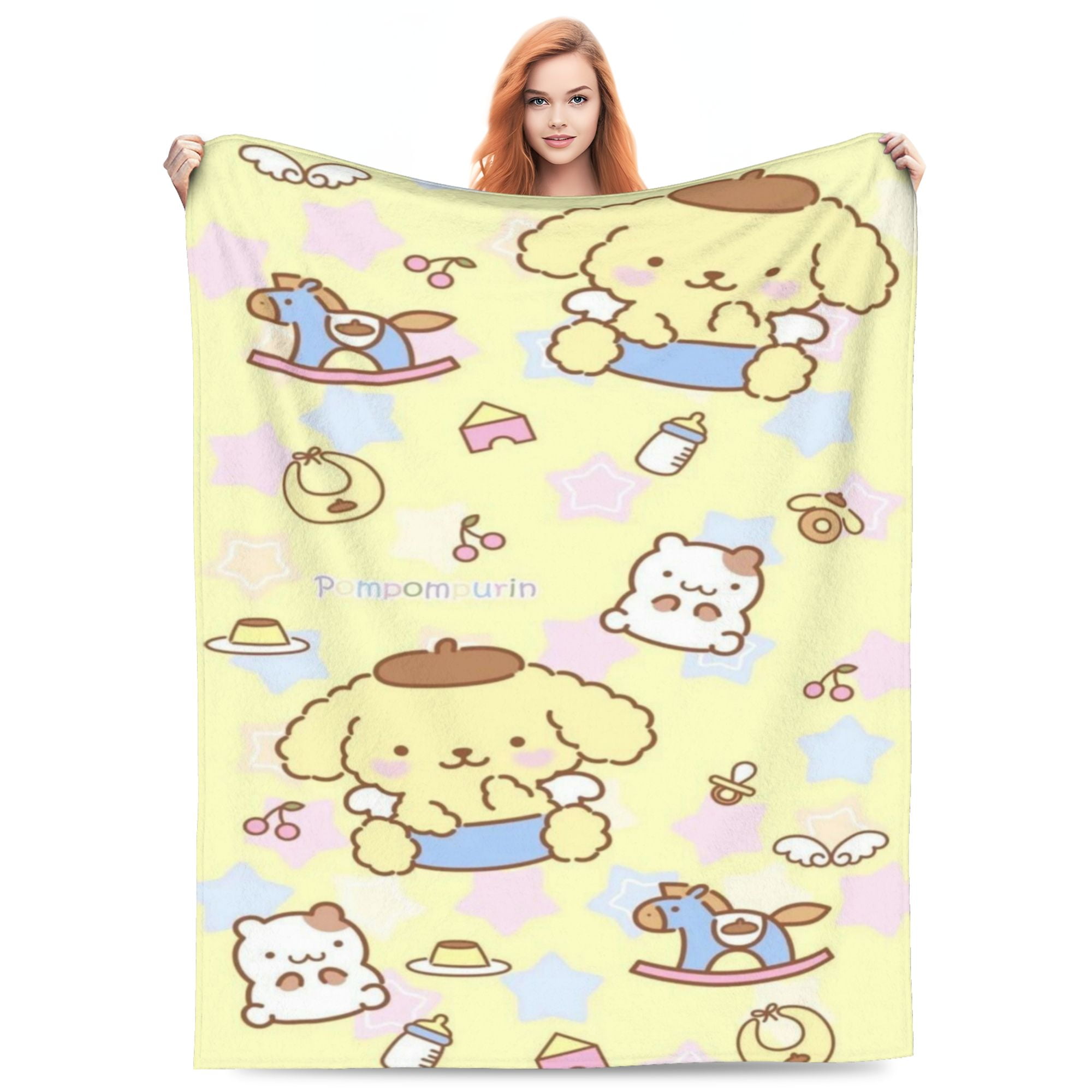 Pompompurin 3D Printing Blanket, Lightweight Throw Blankets Flannel ...