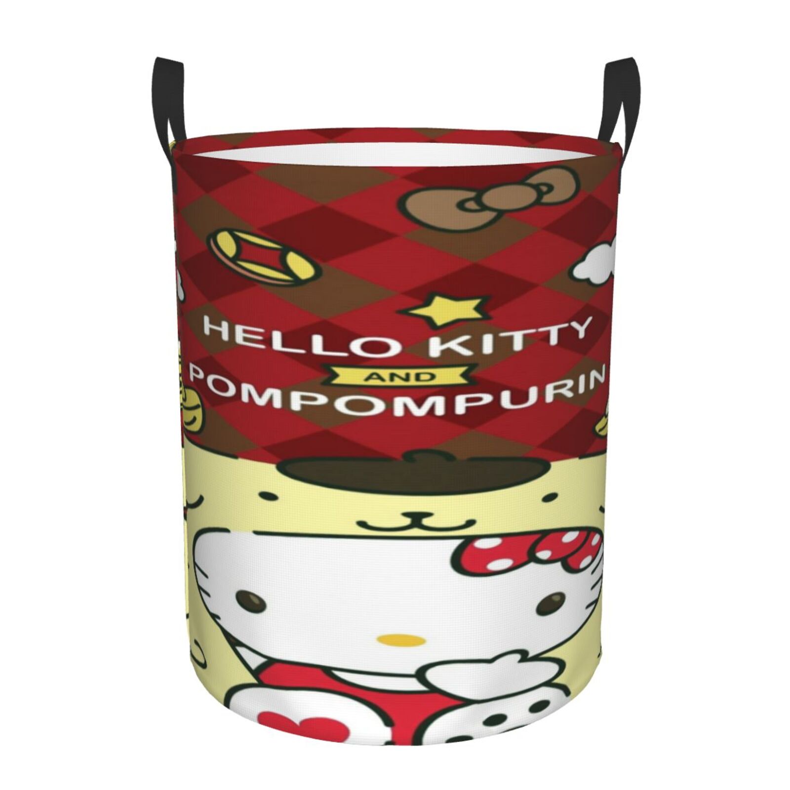 Pompompurin 3d Graphic Flame Laundry Basket Fire Flame Clothes Hamper ...