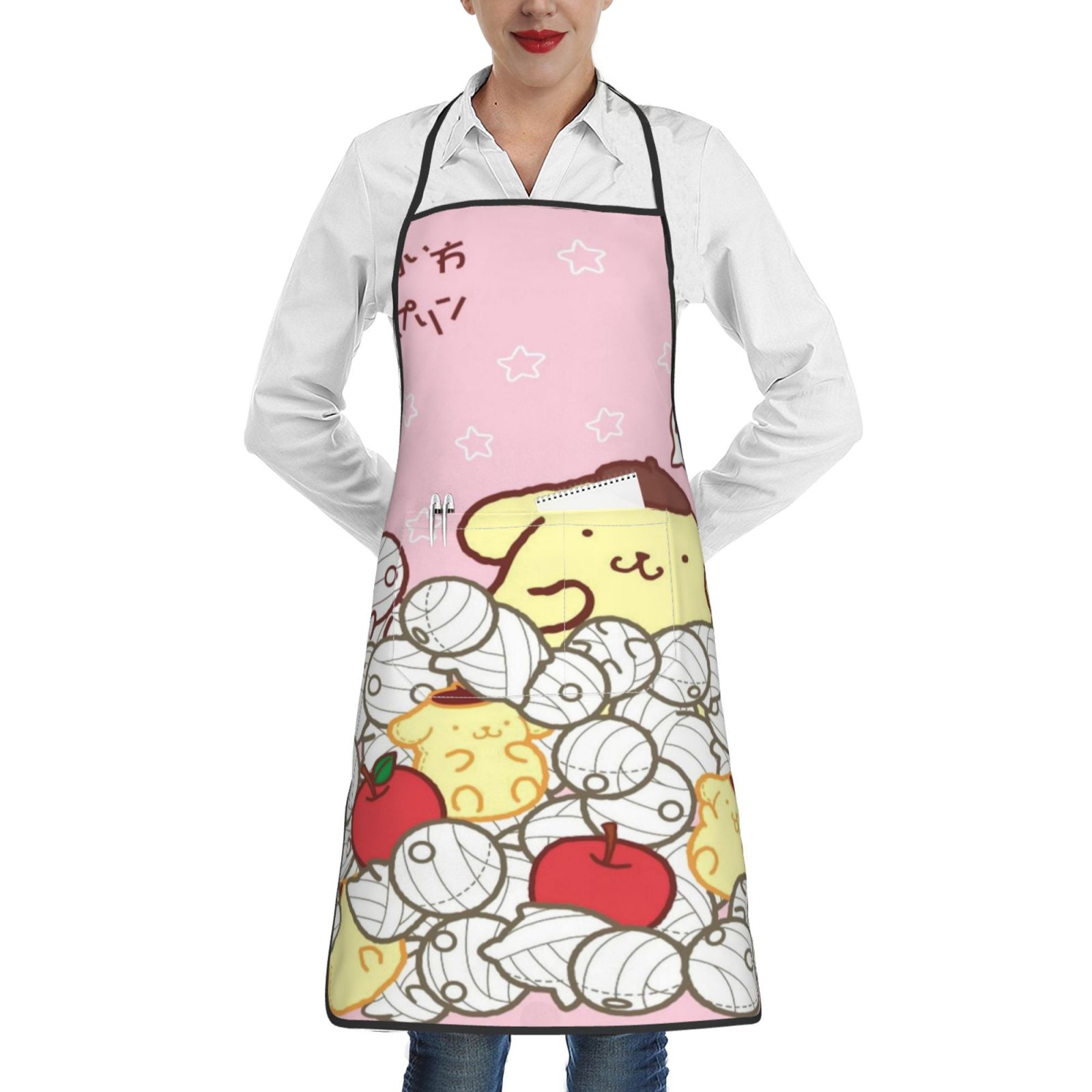Pompompurin Apron With 2 Pockets For Cooking Baking Painting For Men ...