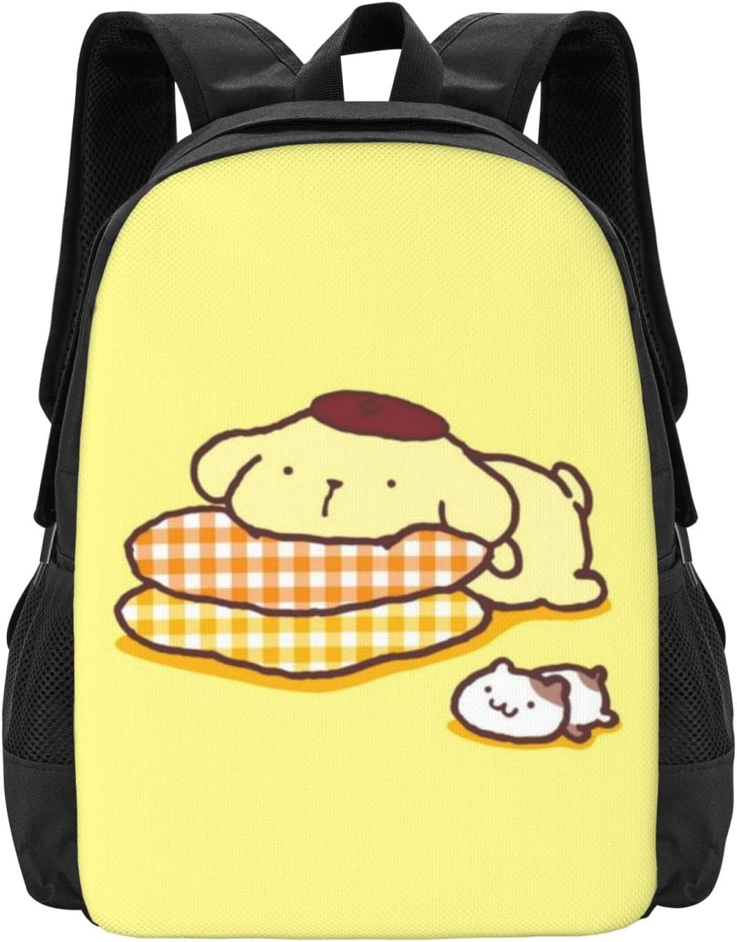Pompompurin Backpack Cartoon Character Pom Pom Purin Patterned ...