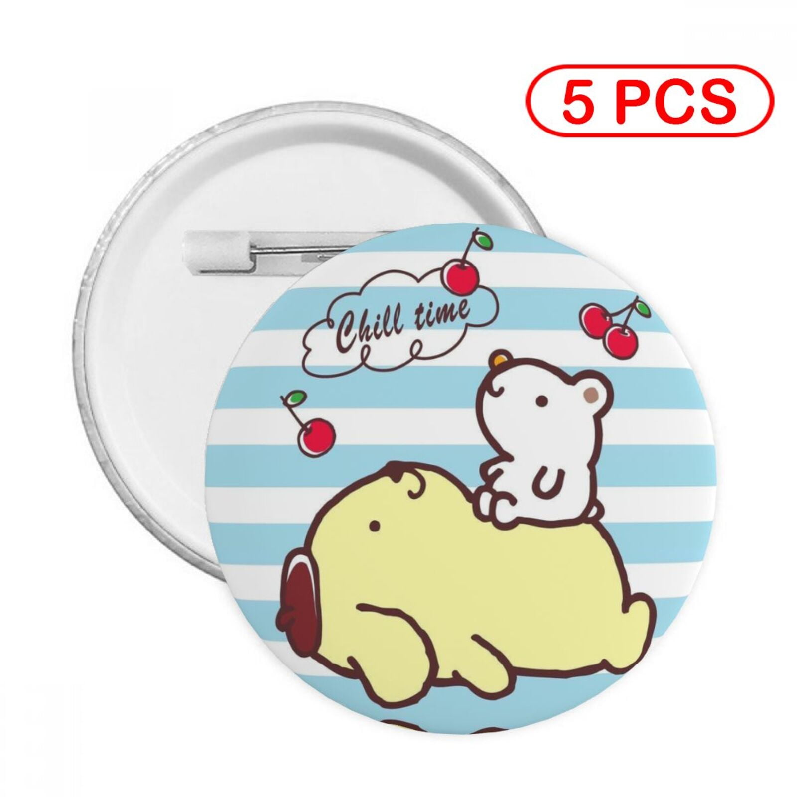 Pompompurin Button Pins Buttons Badges Pins For Women Men Round Badges ...